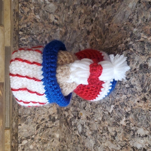 Hand Crafted | Holiday | Handmade Crochet Patriotic Uncle Sam Shelf ...